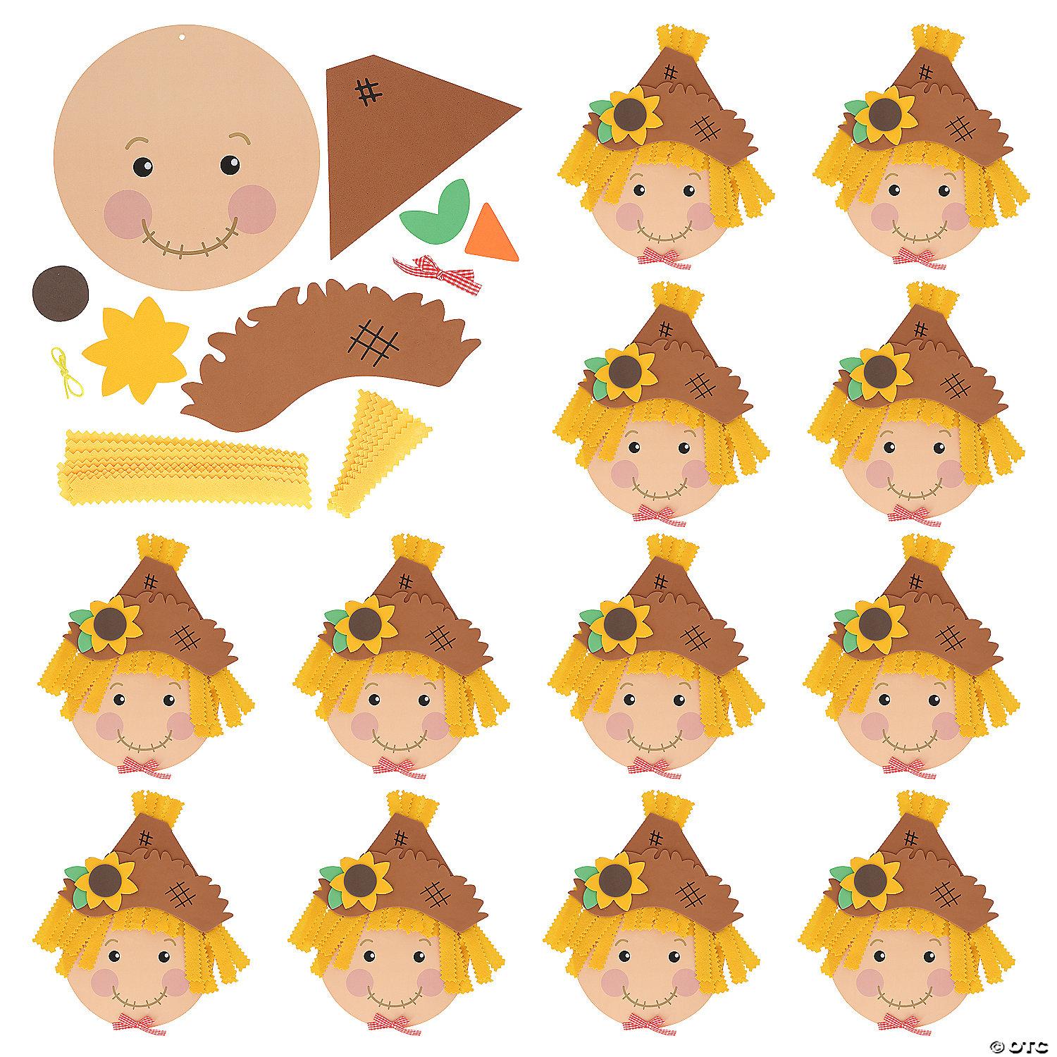 Paper Plate Scarecrow Craft Kit