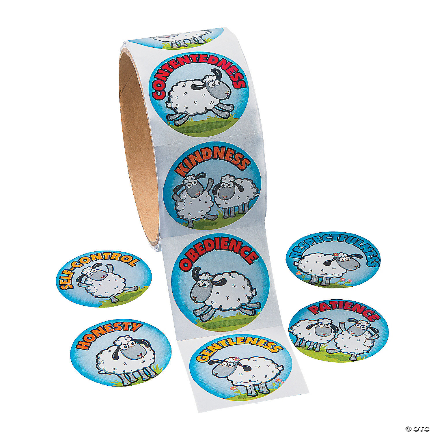 Paper Virtues For Ewe Sticker Rolls | Fun Express