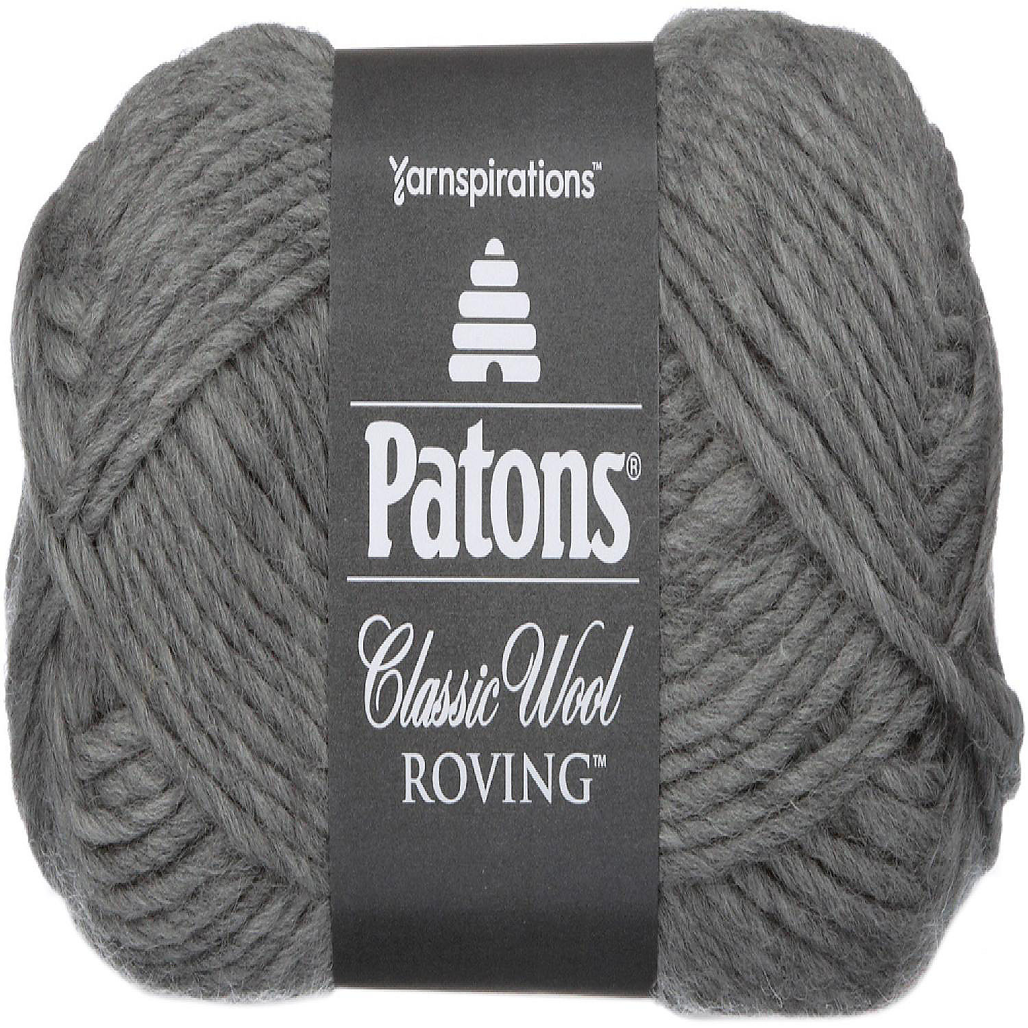 Patons Classic Wool Roving Yarn-Grey | Oriental Trading