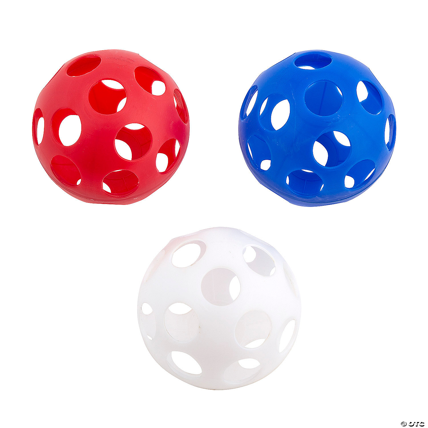 Patriotic Plastic Baseballs - 12 Pc. | Oriental Trading