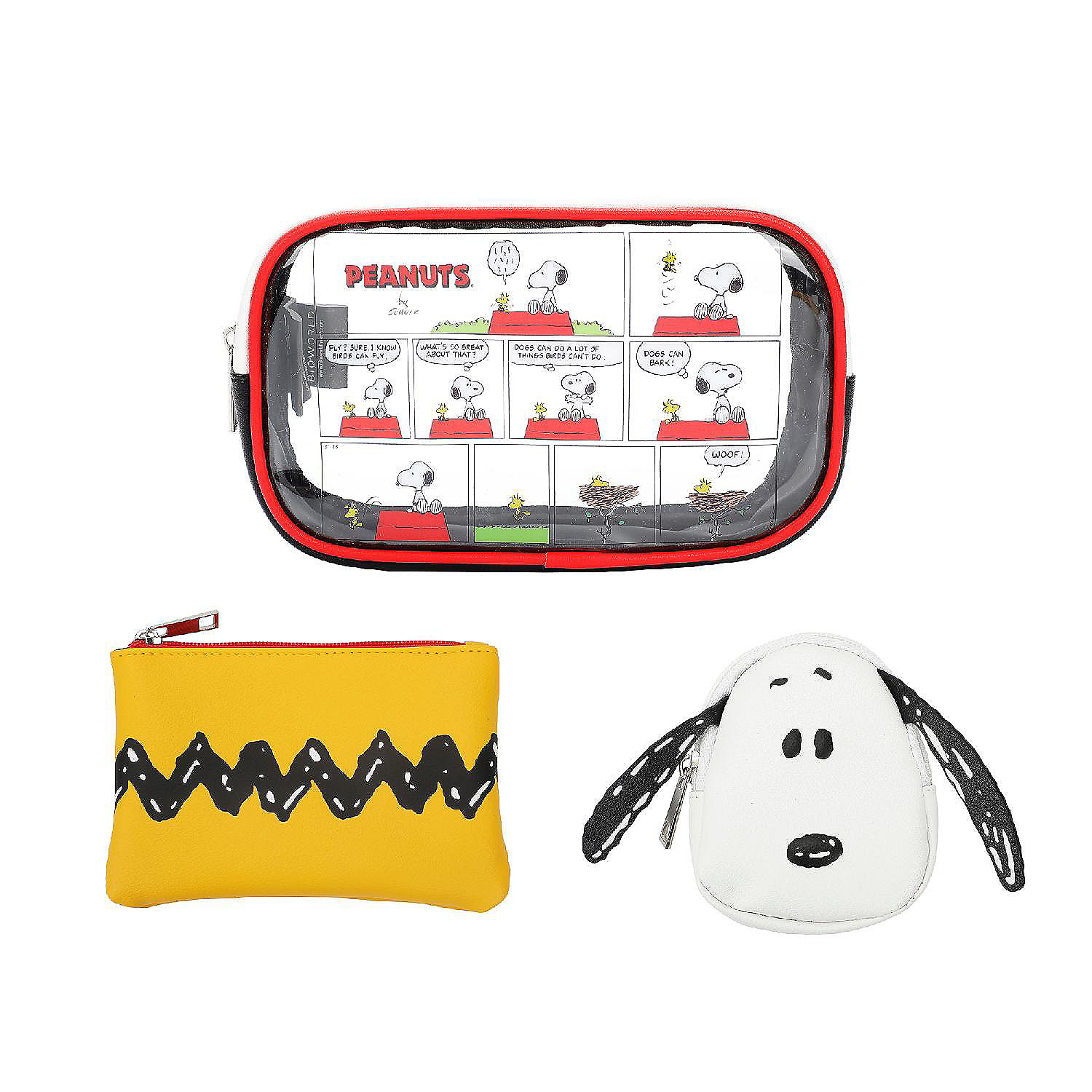 Peanuts Snoopy Comic Panels 3-Piece Cosmetic Set | Oriental Trading