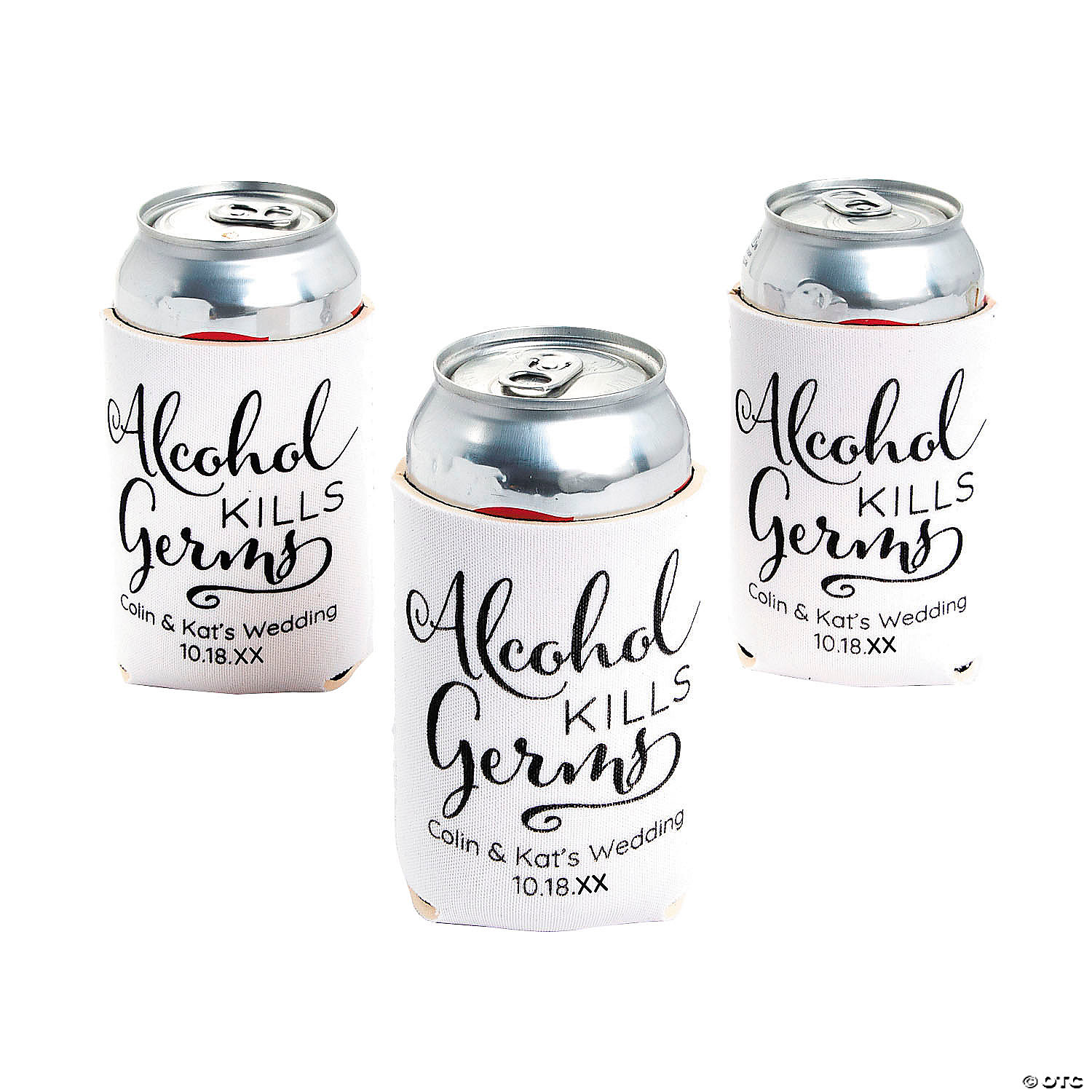 Personalized Alcohol Kills Germs Can Coolers | Fun Express
