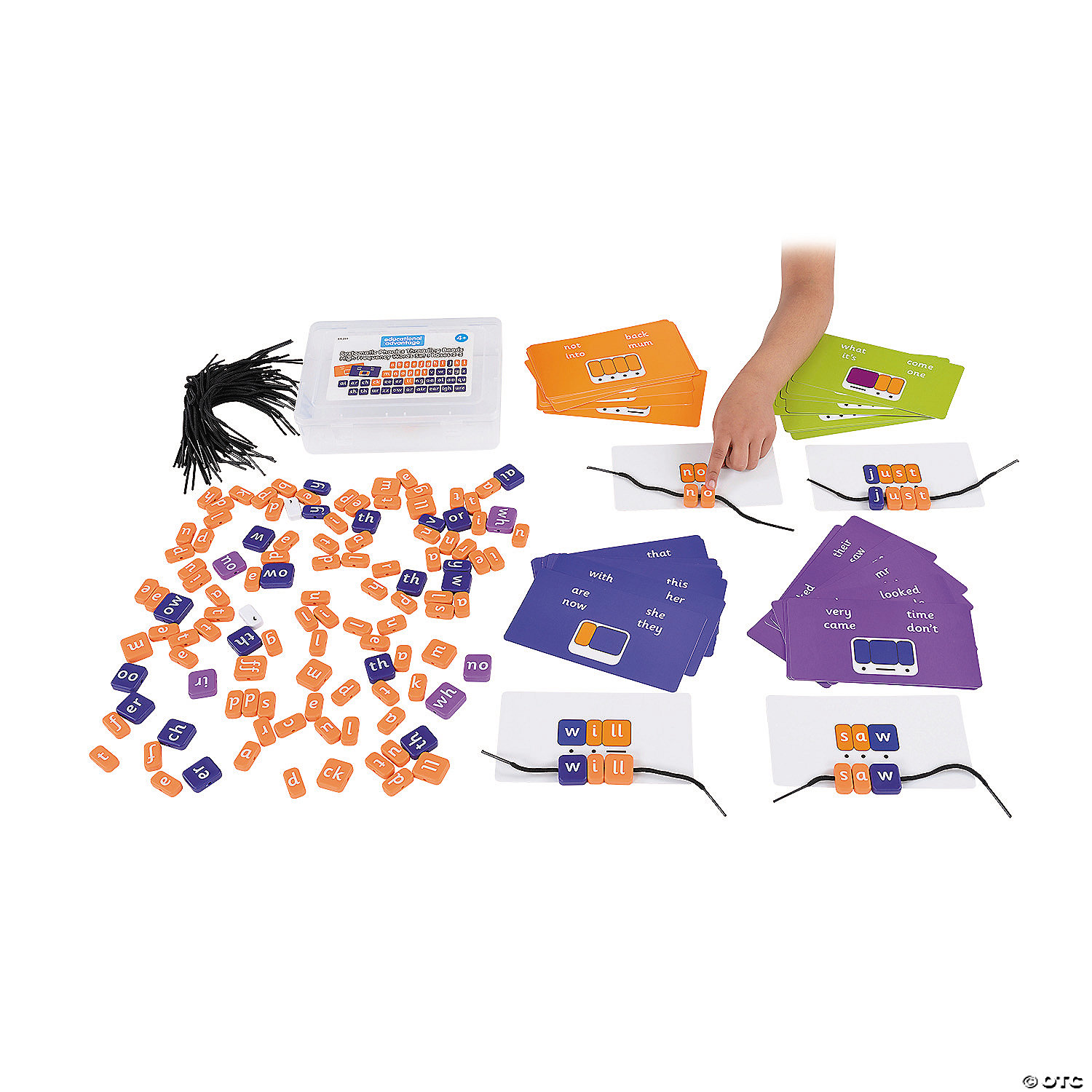 Phonics Threading Beads - High Frequency Words Set - Discontinued