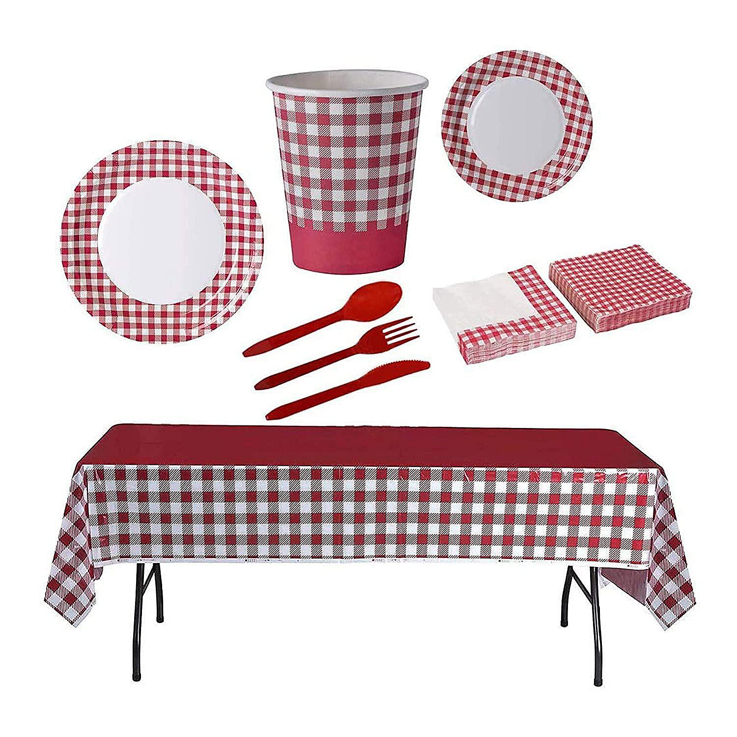 Picnic Themed Party Supplies Bundle Serves 32 | Oriental Trading