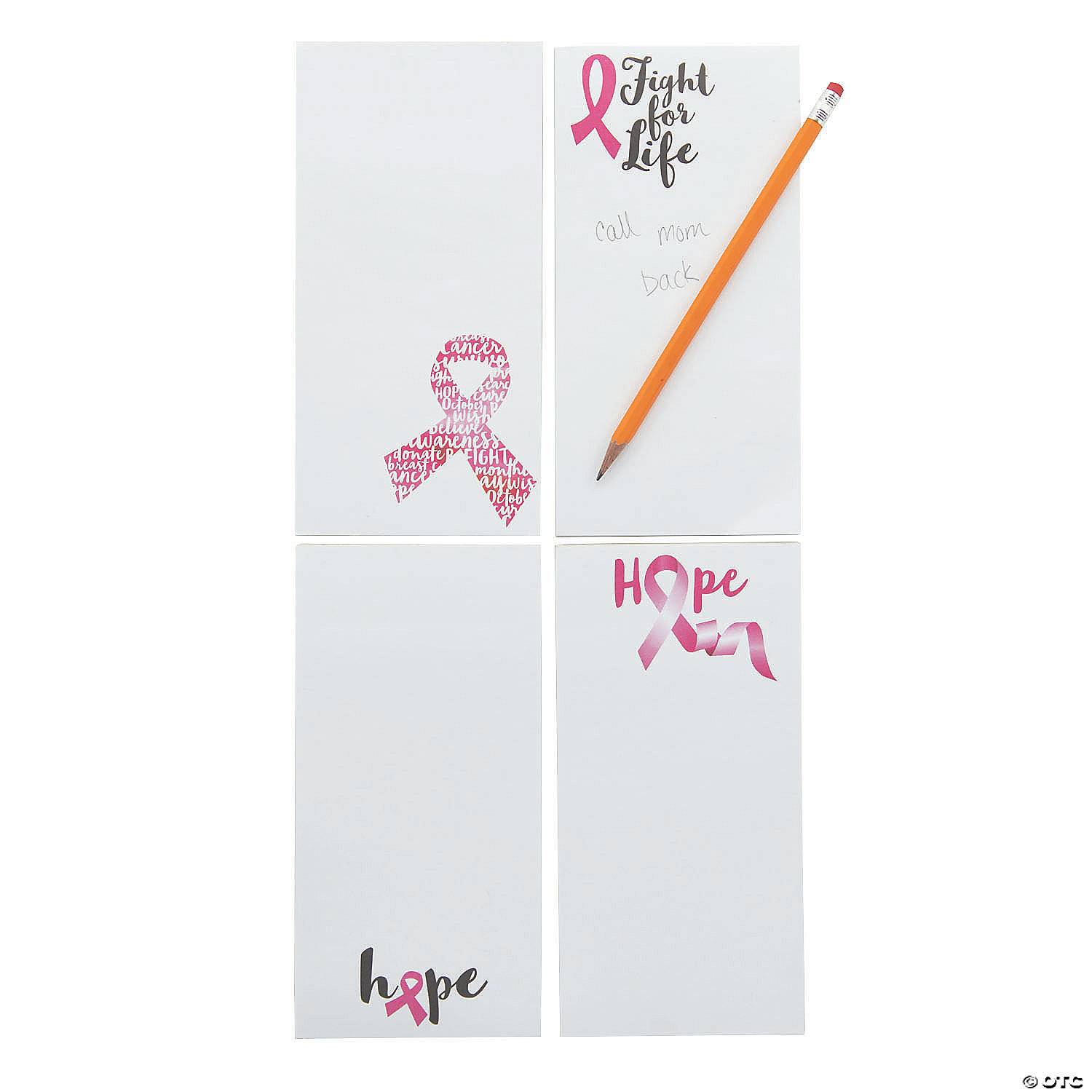 Pink Ribbon Magnetic Notepad - 12 Pc. - Discontinued