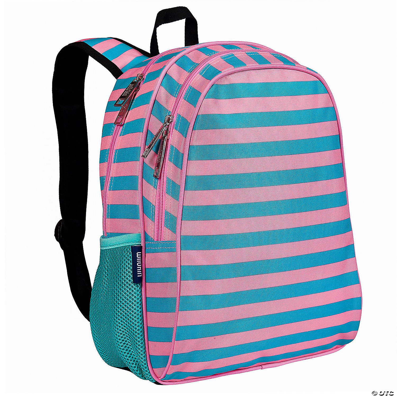 Pink Stripes 15 Inch Backpack | Oriental Trading
