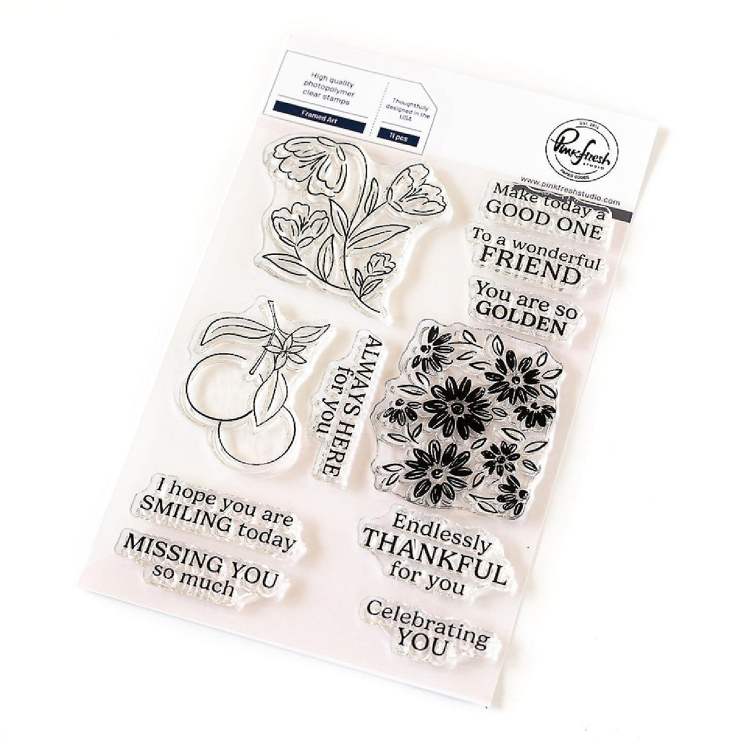 Pinkfresh Studio Clear Stamp Set 4"X6"-Framed Art