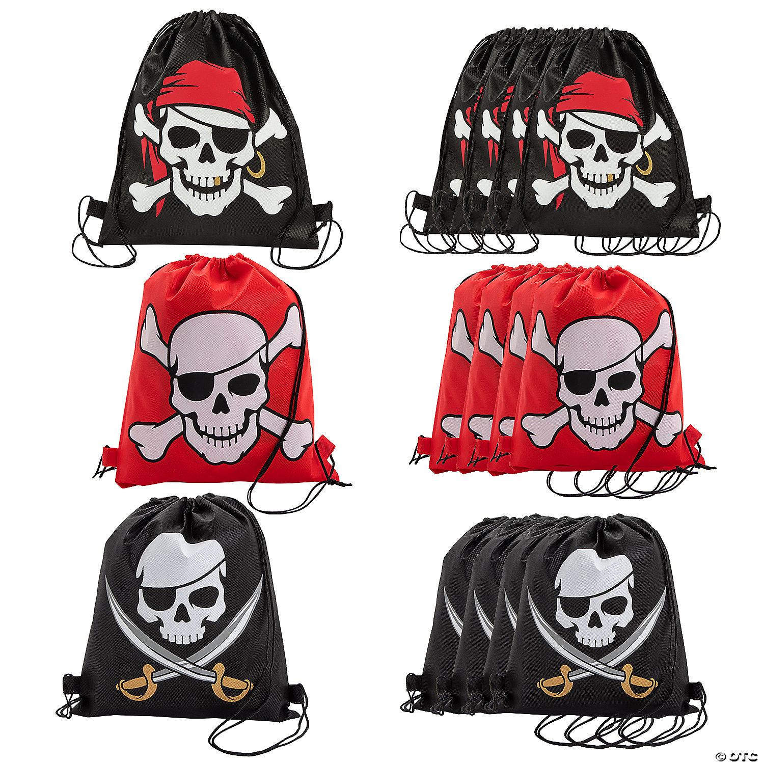 Pirate Drawstring Bags | Fun Express