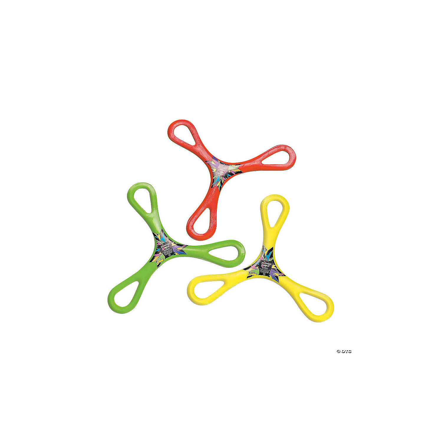 Plastic 3-Handle Boomerangs