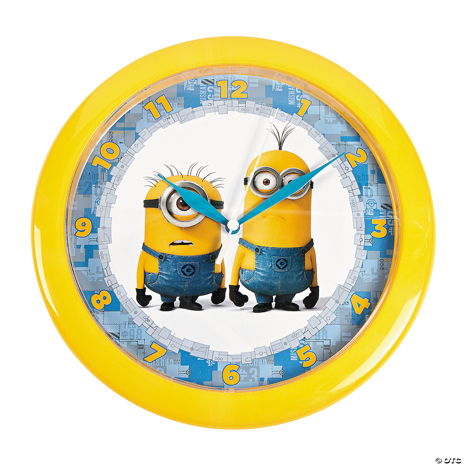 Plastic Despicable Me Minion Wall Clock | Fun Express