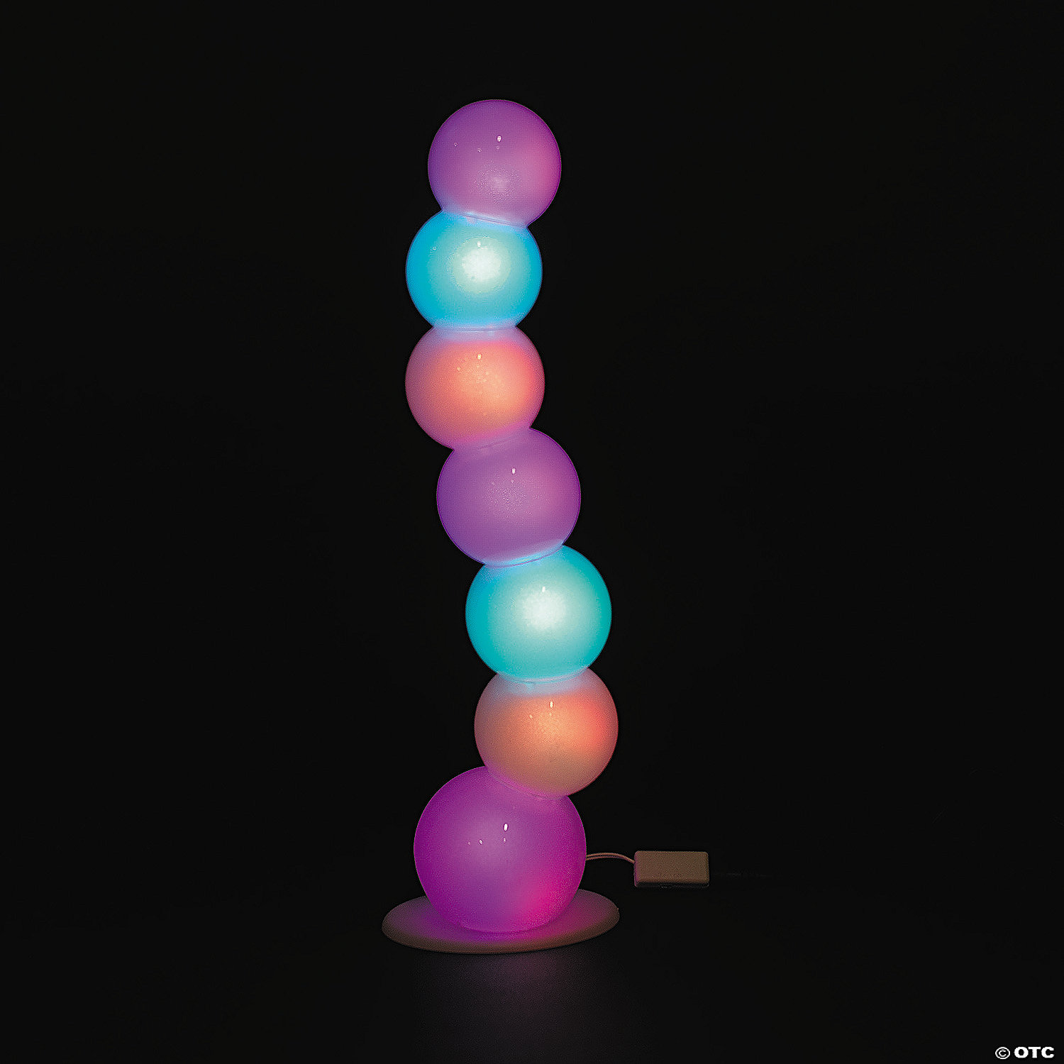 Plastic LED Color Changing Bubble Lamp | Fun Express