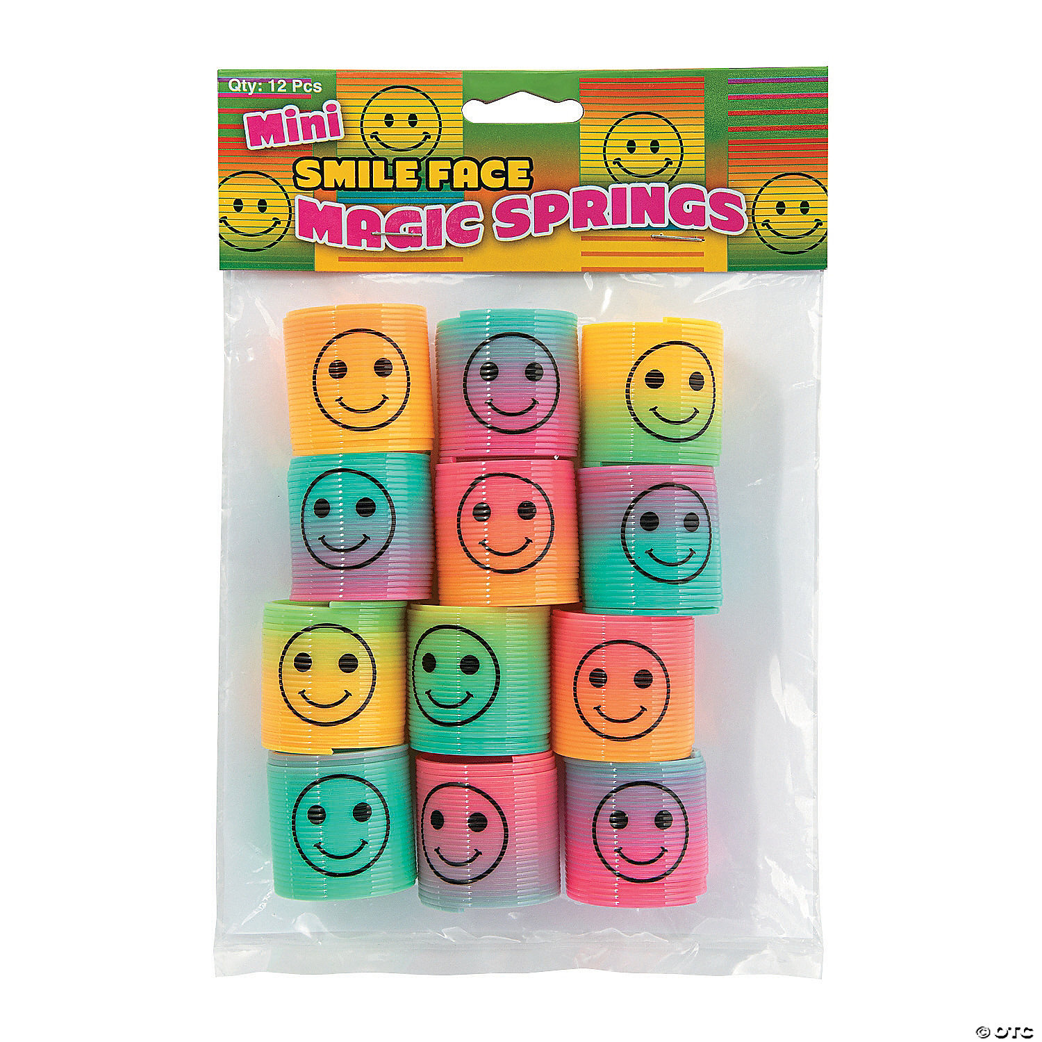 Plastic Mini Rainbow Smile Face Magic Springs