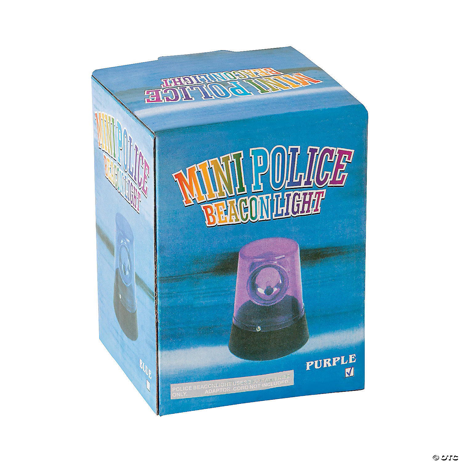 Plastic Purple Flashing Mini Beacon Light