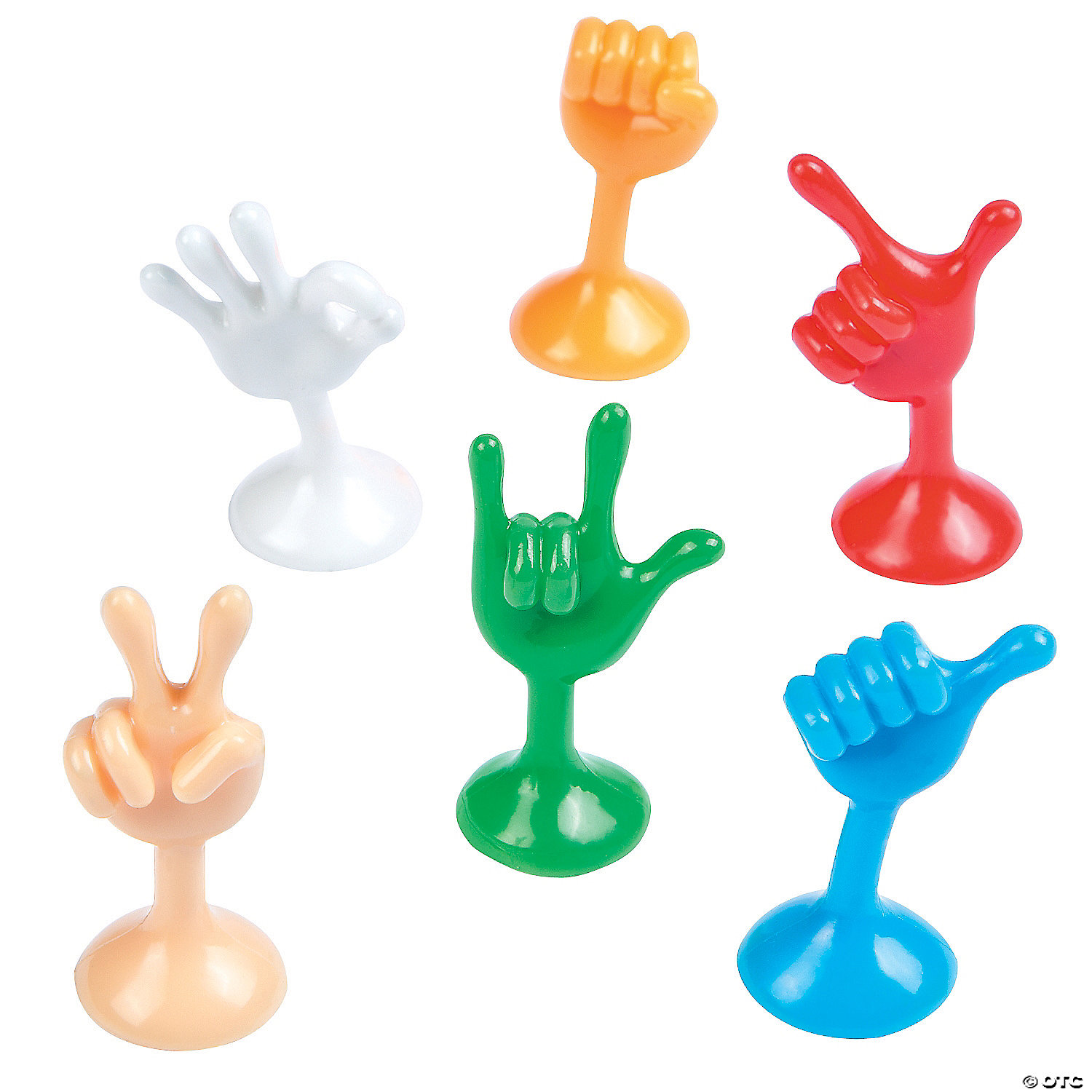 Plastic Suction Hand Signs | Fun Express