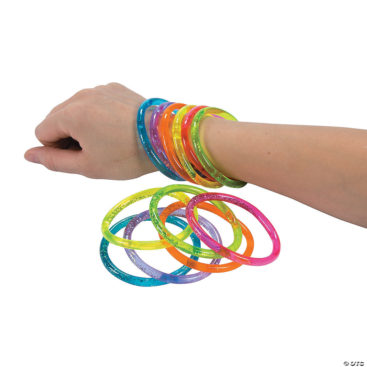 Plastic Water Glitter Bracelets