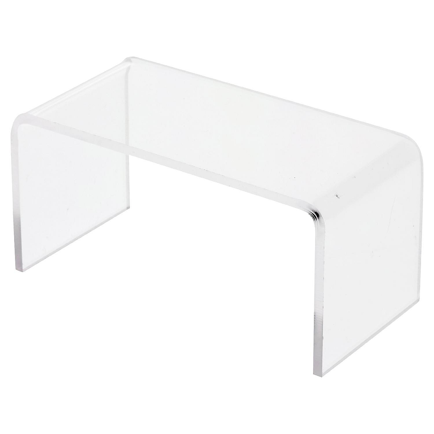 Plymor Clear Acrylic Rectangular Display Riser, 2" H x 4" W x 2" D ...