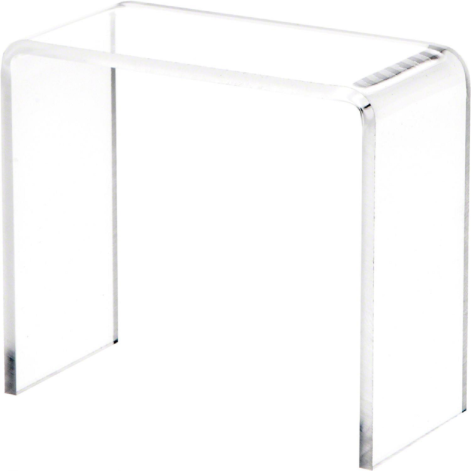 Plymor Clear Acrylic Vertical Rectangular Display Riser, 3" H x 3" W x ...