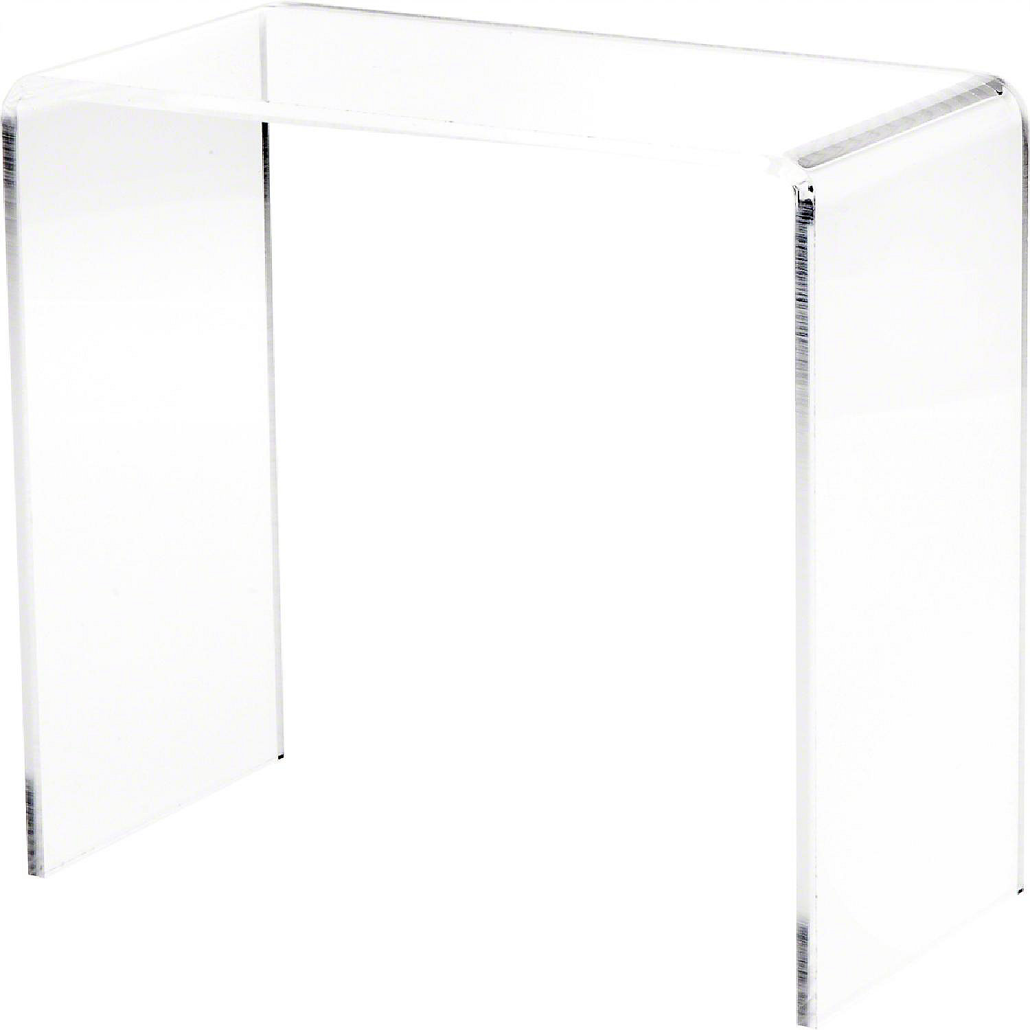 Plymor Clear Acrylic Vertical Rectangular Display Riser, 9" H x 9" W x ...