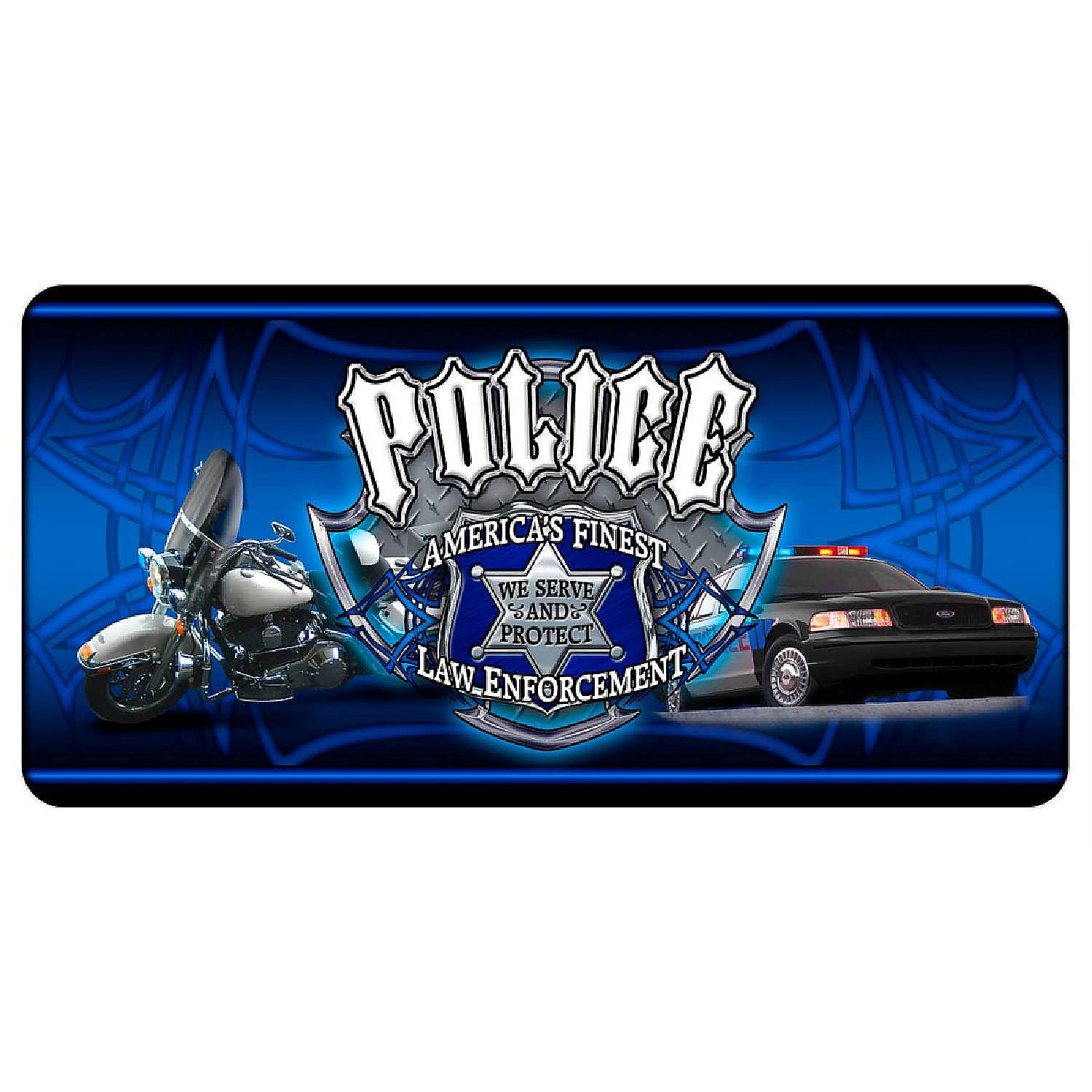 Police License Plate