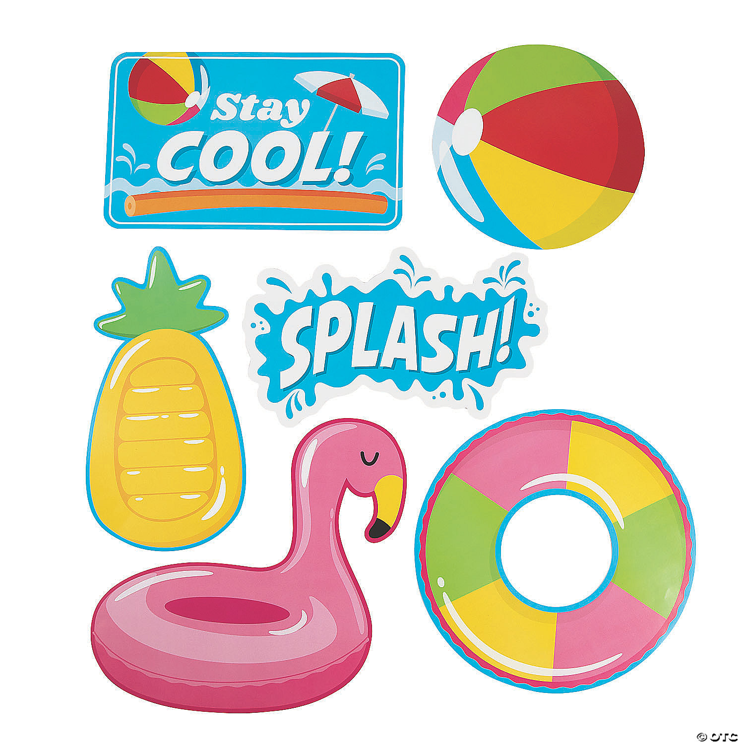 Pool Party Cutouts