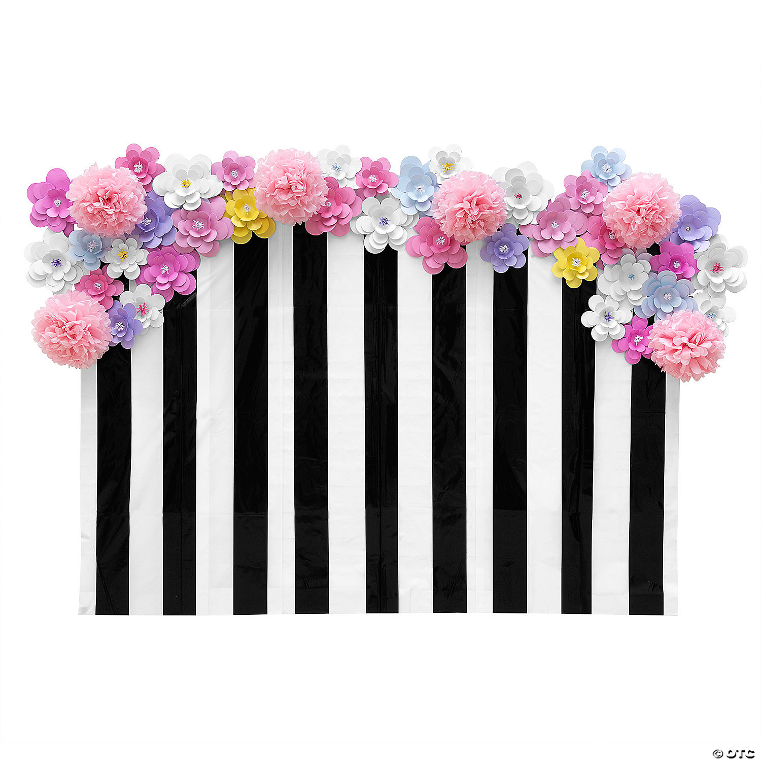 Preppy Floral Backdrop Kit - 45 Pc. | Oriental Trading
