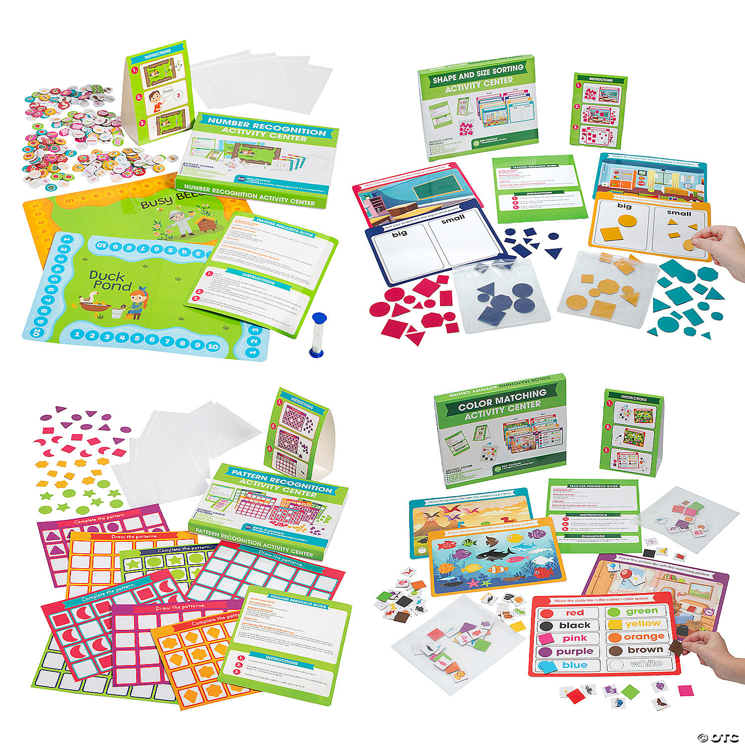 Preschool Math Center Educational Activity Center Bundle Kit