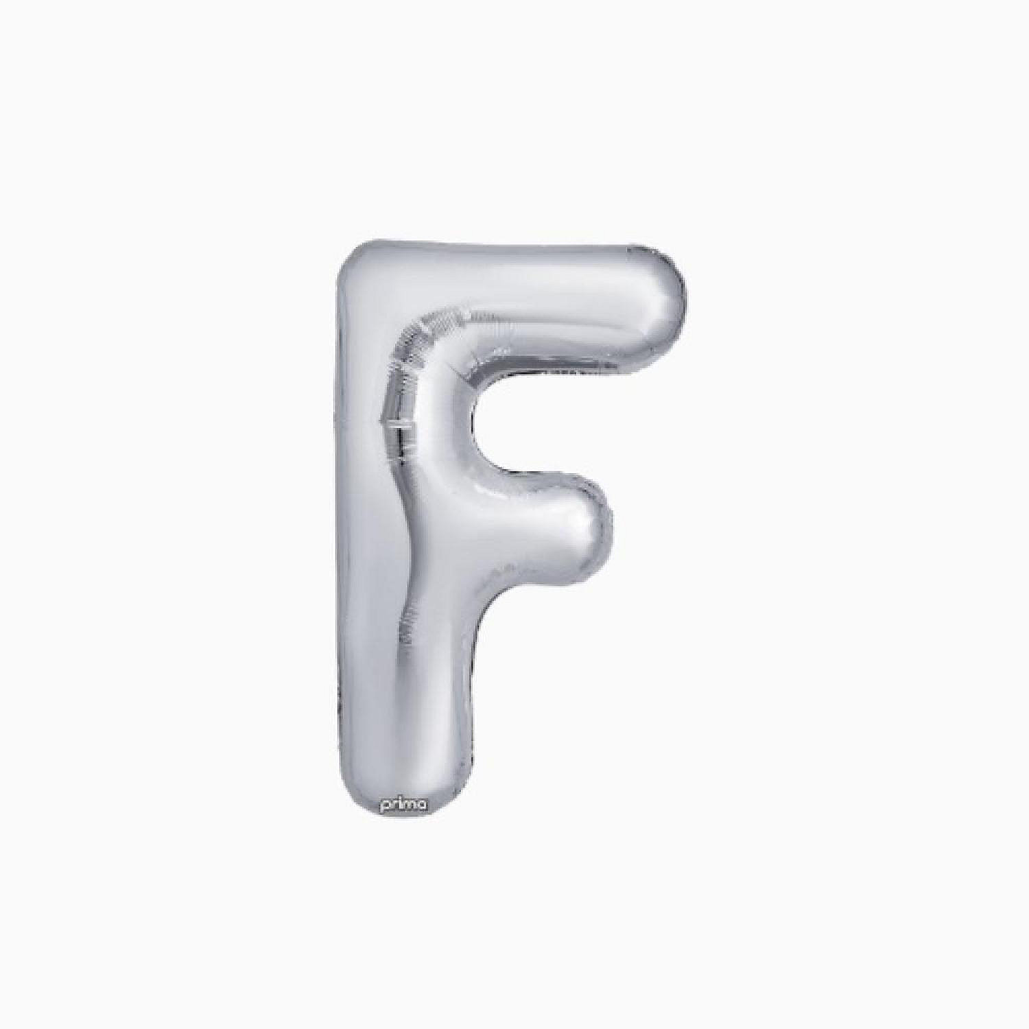Prima - 16" - Silver - Foil Balloon Letters | Oriental Trading