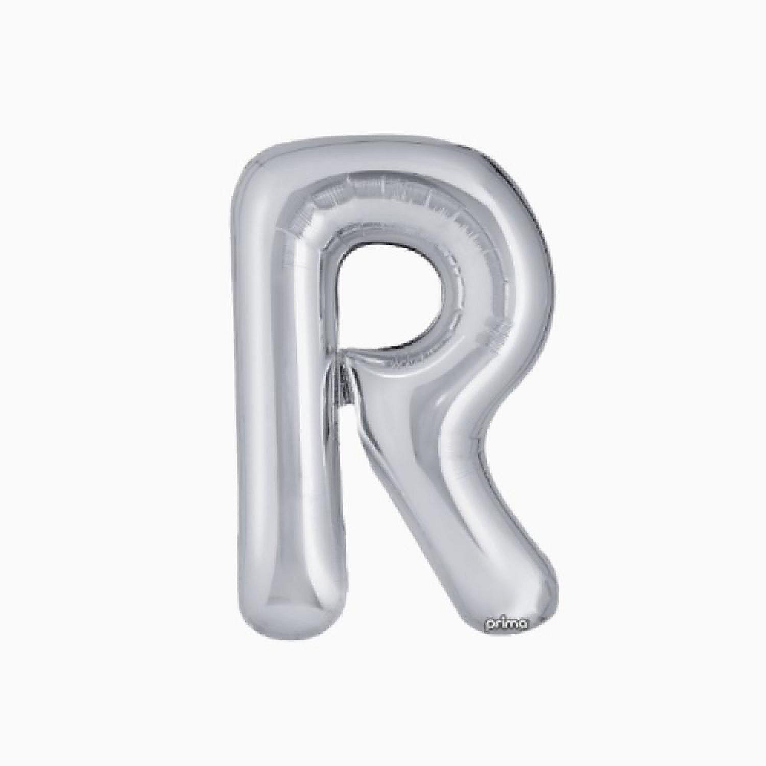 Prima - 16" - Silver - Foil Balloon Letters | Oriental Trading