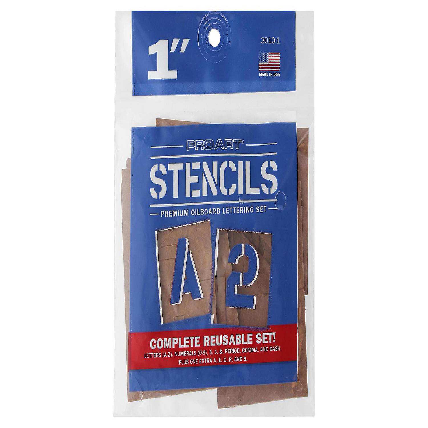 Pro Art Oil Board Stencil Set 1"