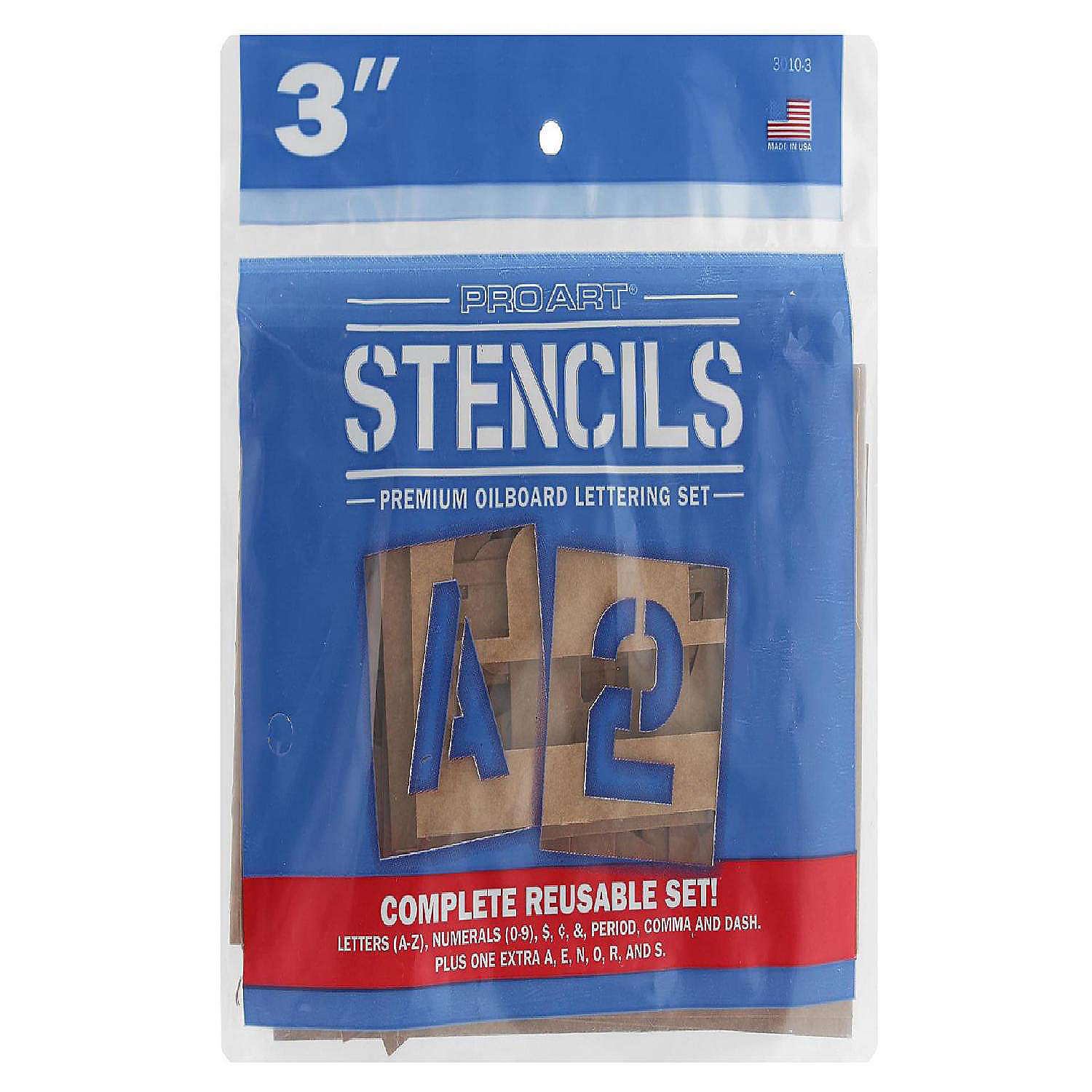 Pro Art Oil Board Stencil Set 3"