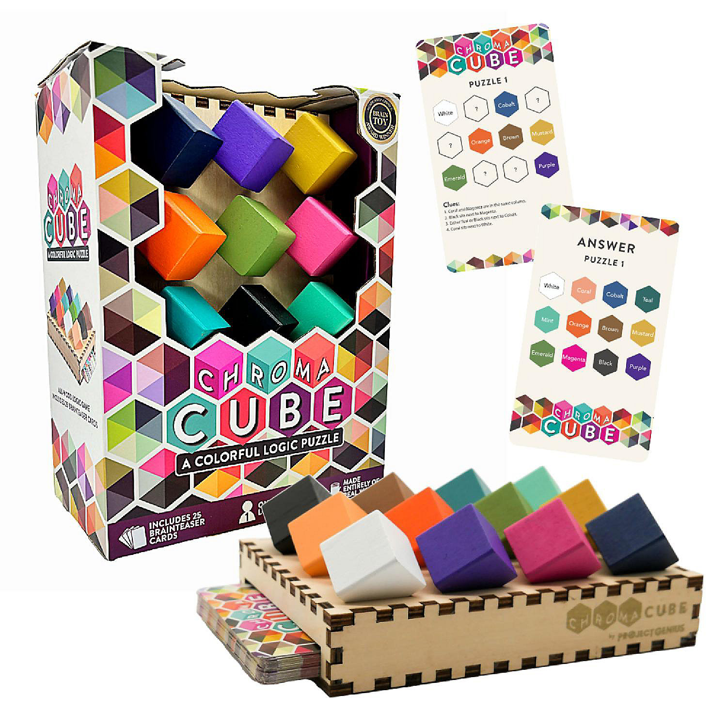 Project Genius: Chroma Cube, A Colorful Logic Puzzle | Oriental Trading