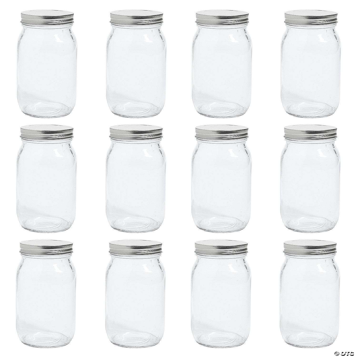 Quart Glass Mason Jars with Lids