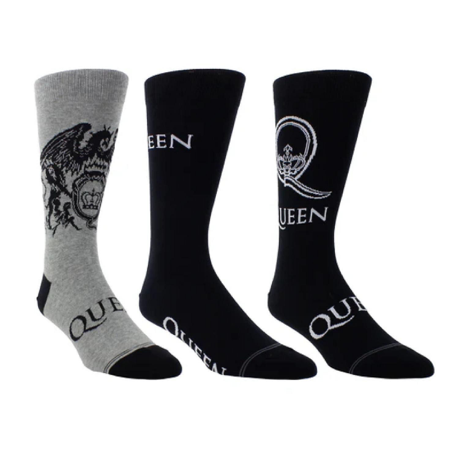 Queen Socks Logos and Crests 3 Pack | Oriental Trading