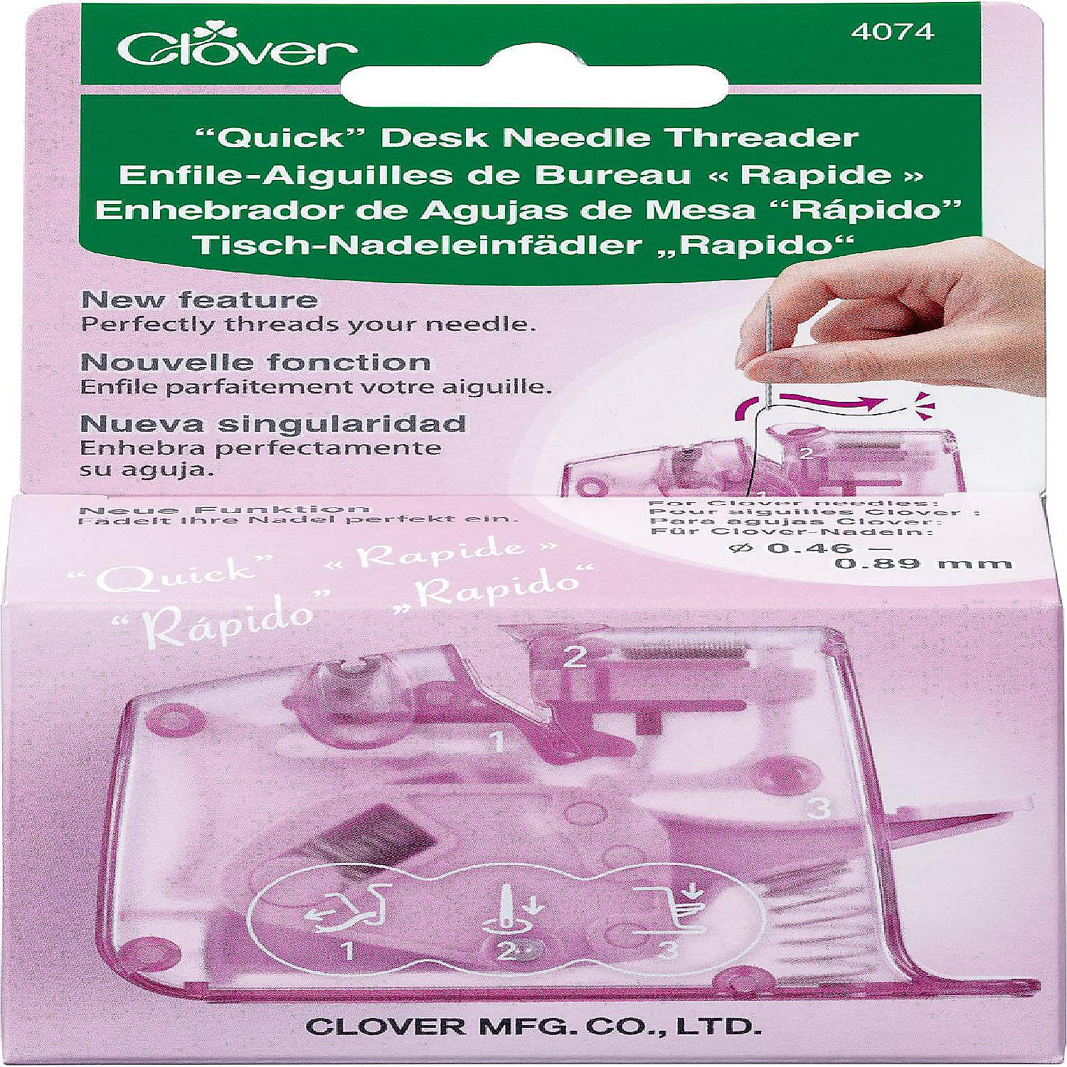 Quick Desk Needle Threader-Purple