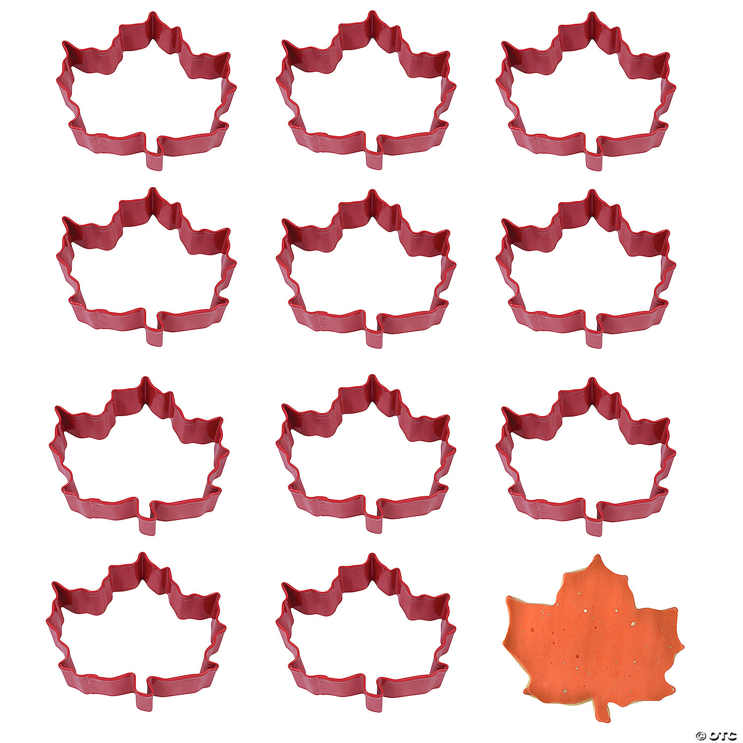 R&M MAPLE LEAF 3" COOKIE CUTTER RED