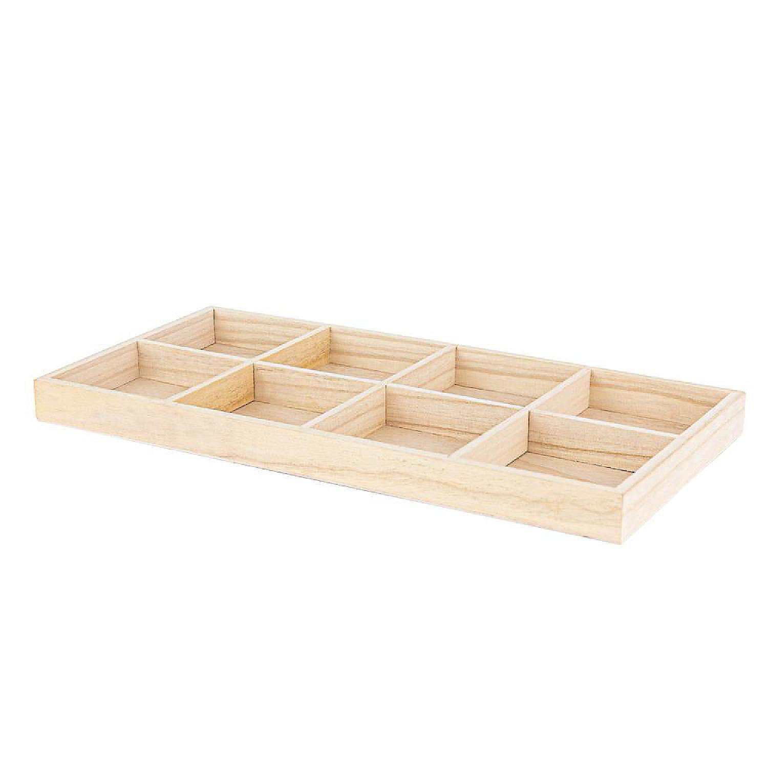Rectangular Sectional Wooden Trays 4 Pack 7"X14"X1.25" | Oriental Trading