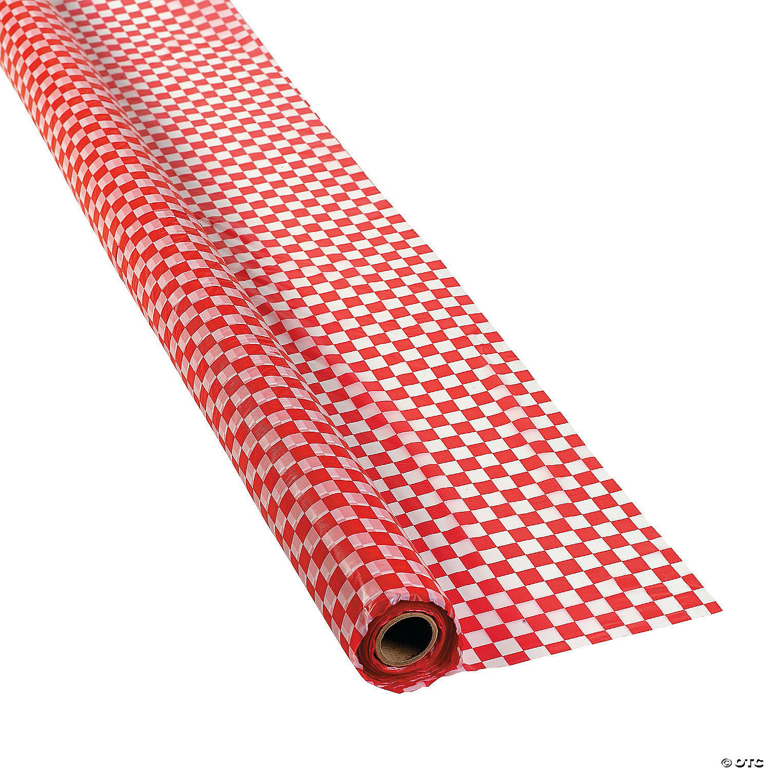 Red & White Checkered Banquet Tablecloth Roll