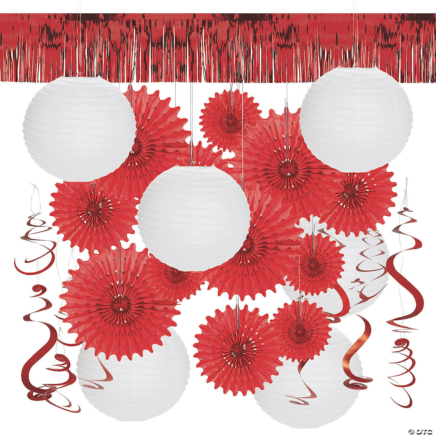 Red & White Hanging Decorating Kit - 31 Pc.