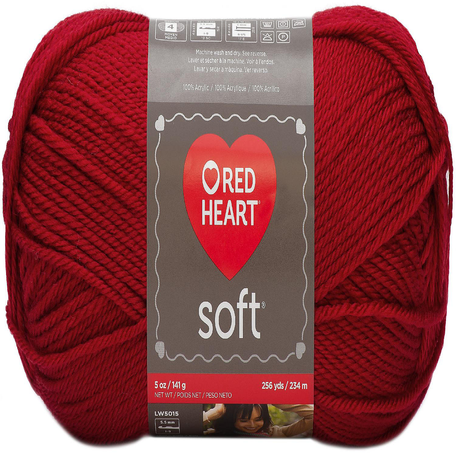 Red Heart Soft Yarn-Really Red | Oriental Trading