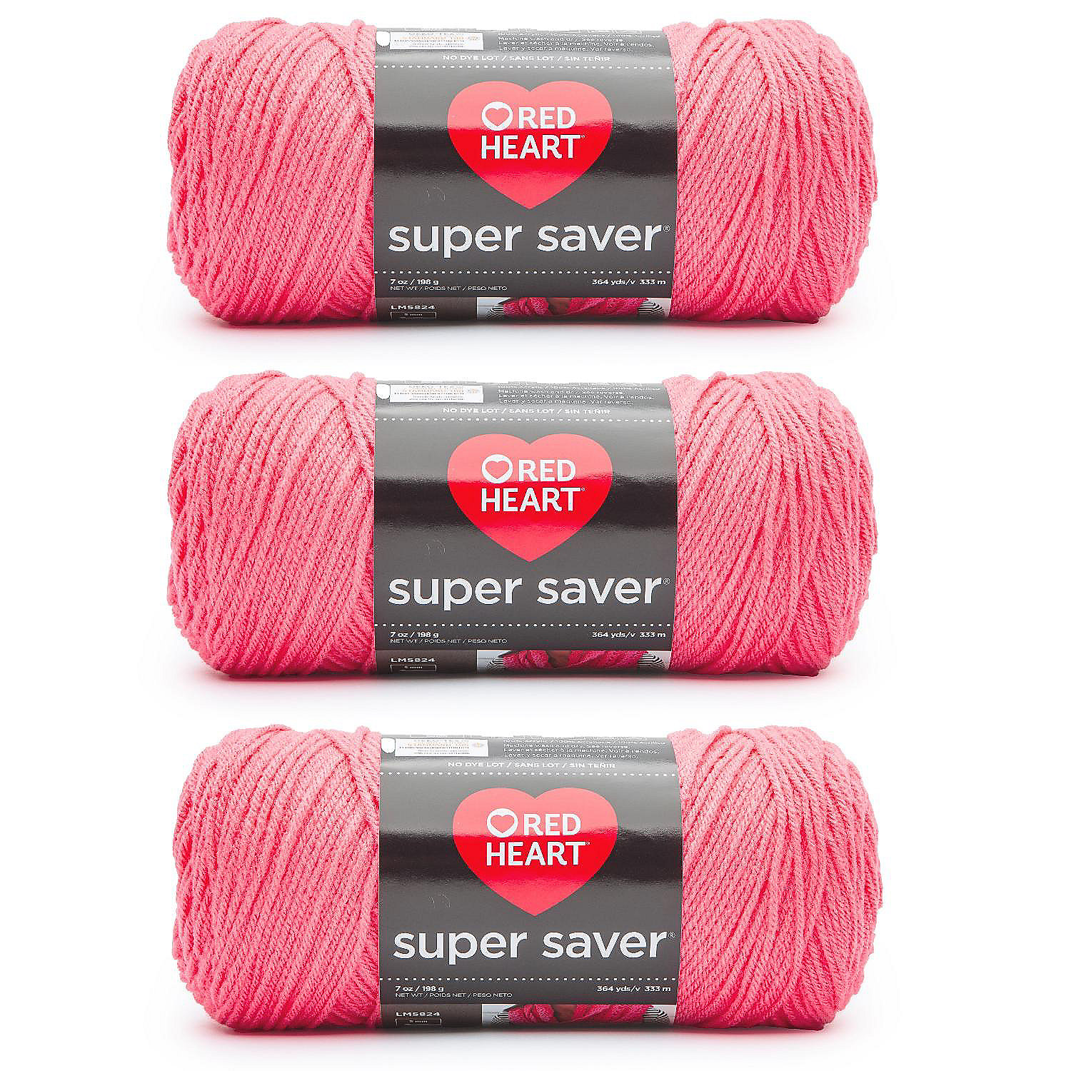 Red Heart Super Saver Yarn 3 Pack-Persimmon | Oriental Trading