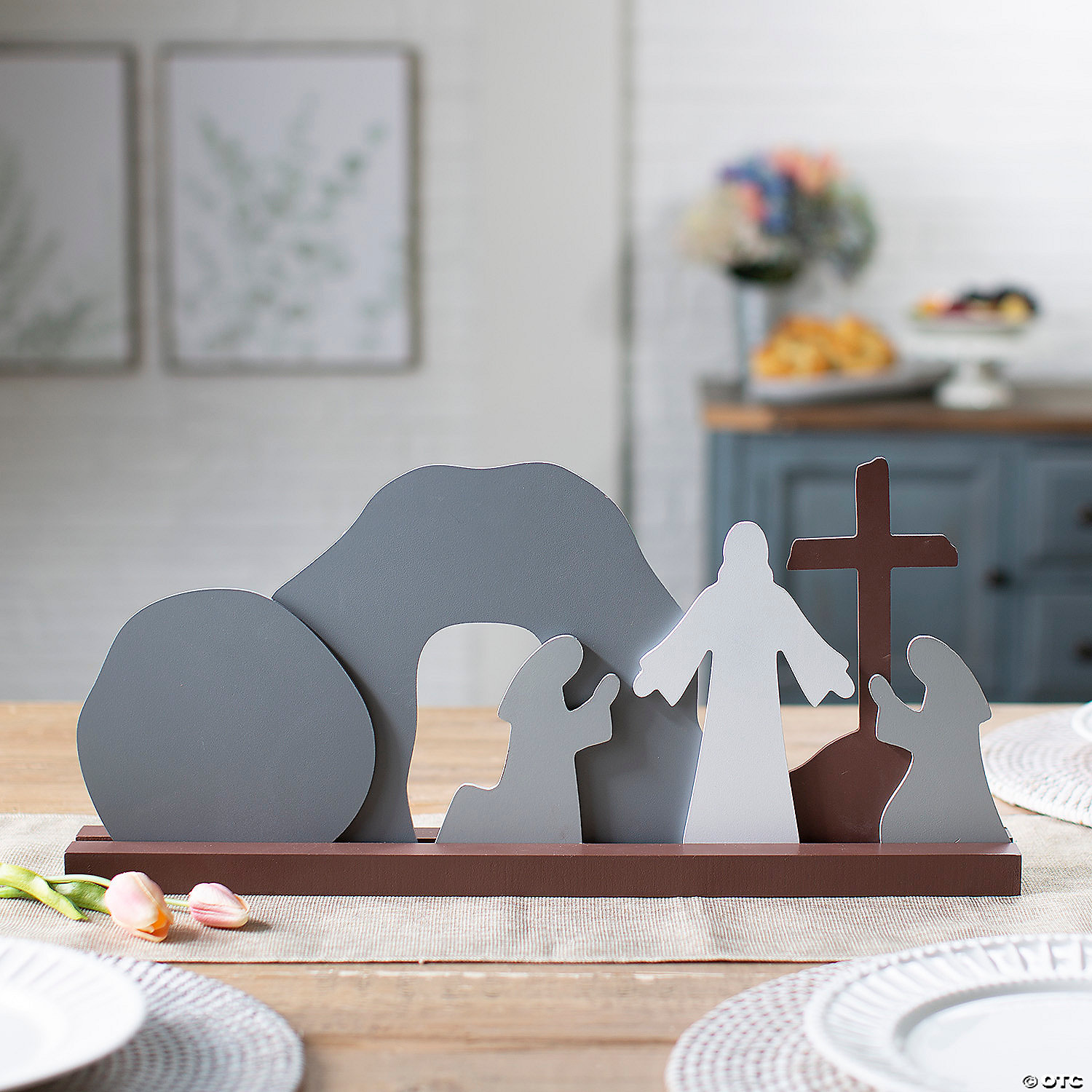 Religious Easter Resurrection Scene Tabletop Decoration - Discontinued