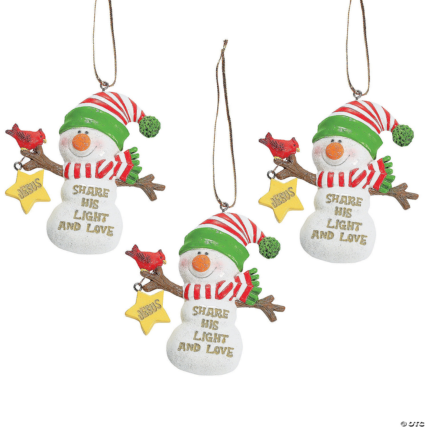 Resin Share His Light Christmas Ornaments | Fun Express