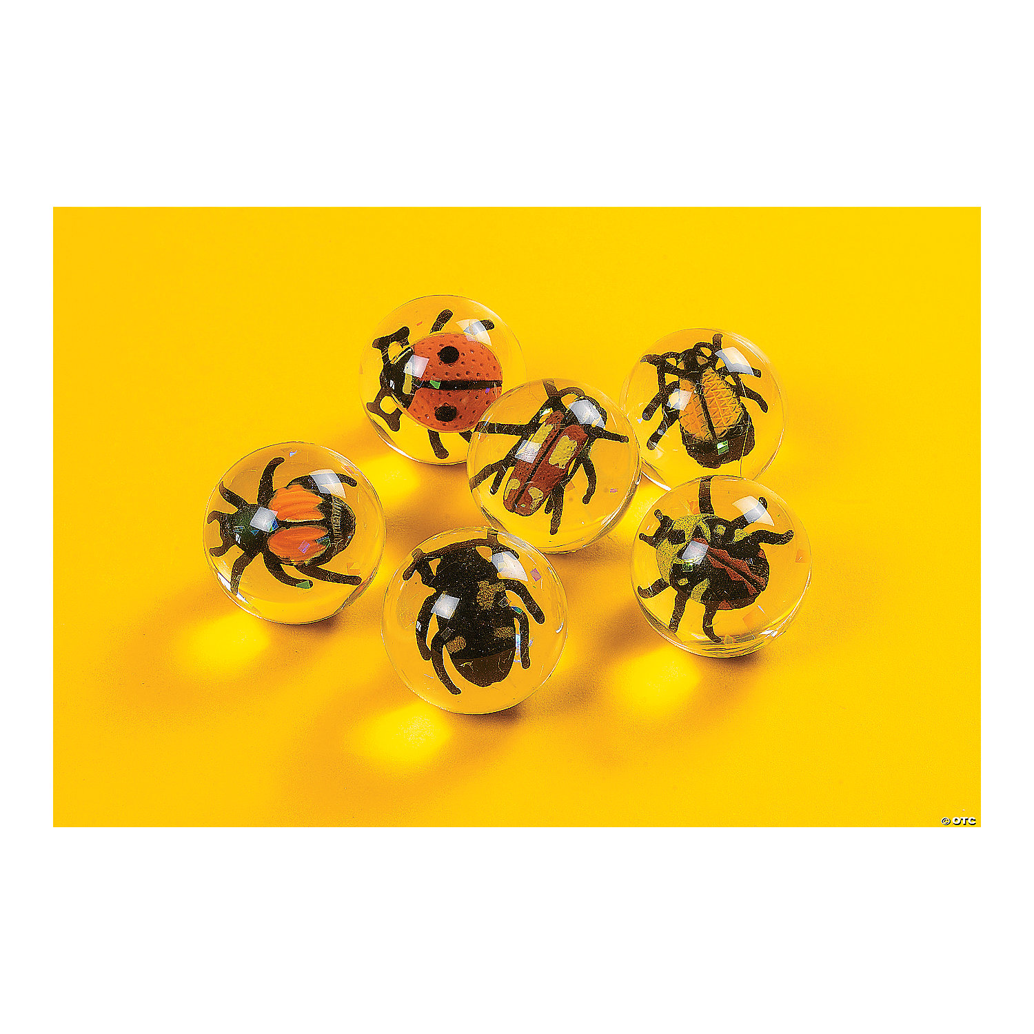 Rubber Bouncing Balls with An Embedded Bug | Fun Express