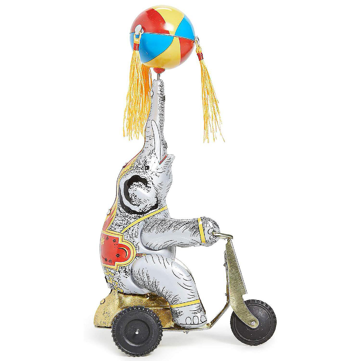 Schylling Tin Elephant On Bike