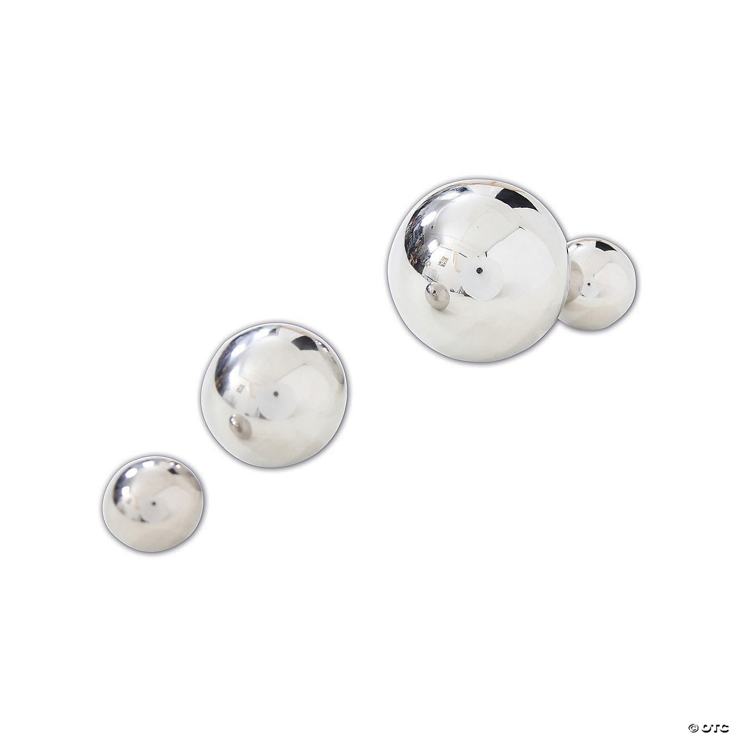 Sensory Reflective Balls - Silver, Qty 4 | Oriental Trading