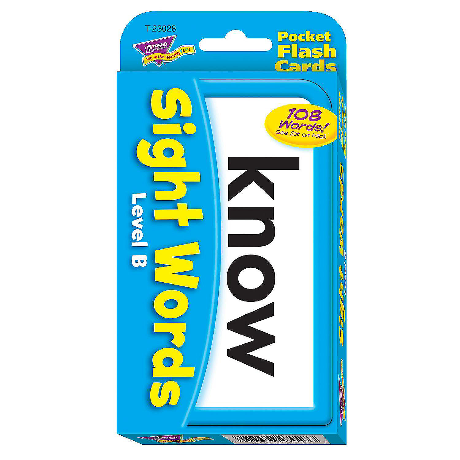 Sight Words - Level B Pocket Flash Cards | Oriental Trading