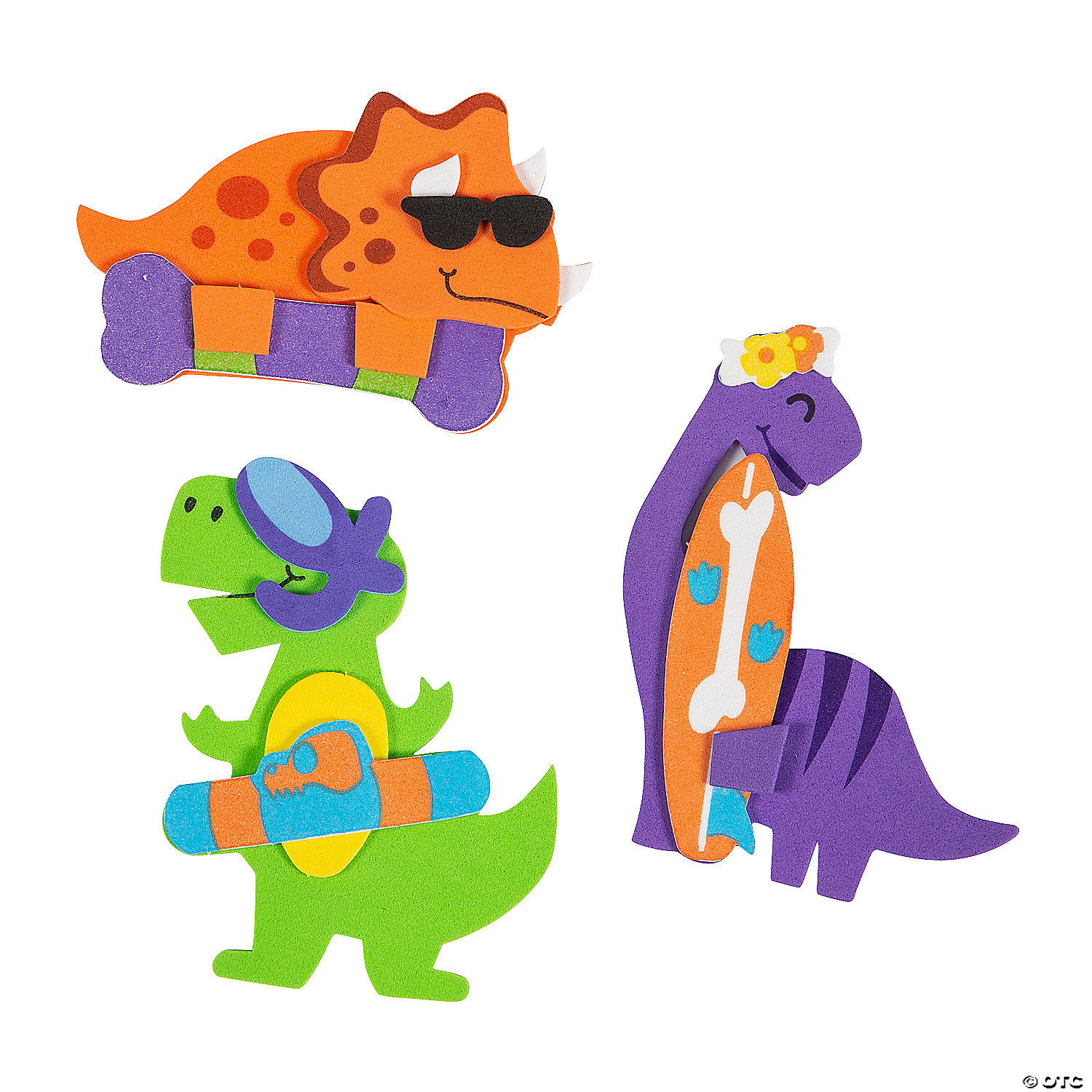 Silly Summer Dinosaur Magnet Foam Craft Kit