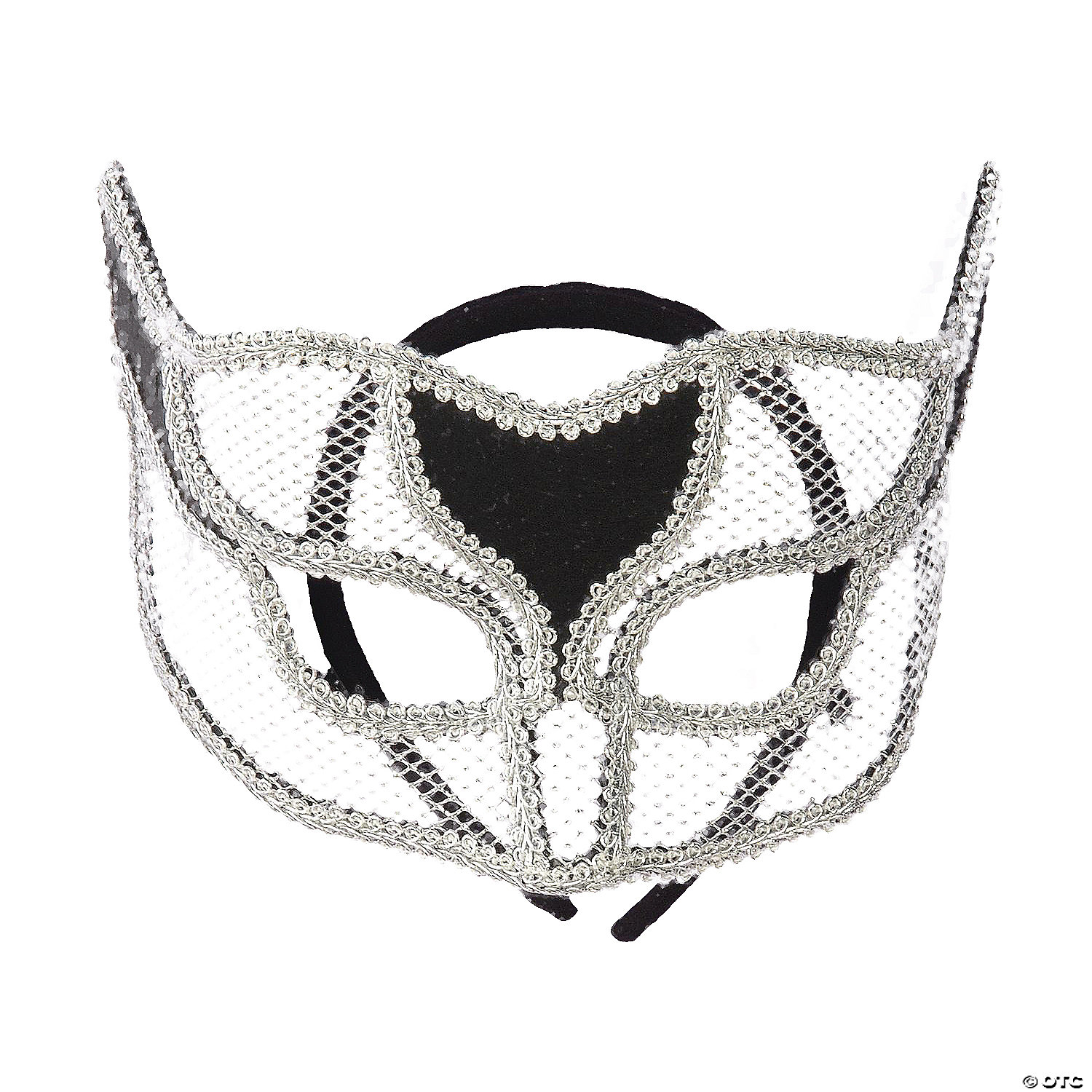 Silver Netted Venetian Mask | Oriental Trading