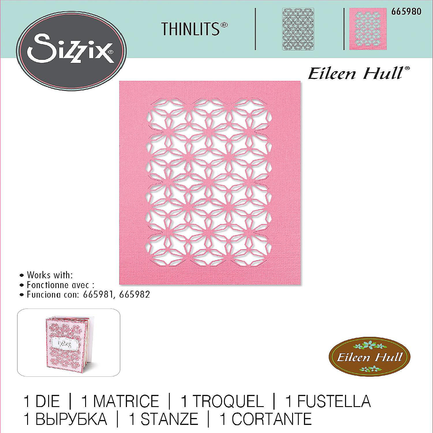 Sizzix Thinlits Die By Eileen Hull-Skinny Mini Elements
