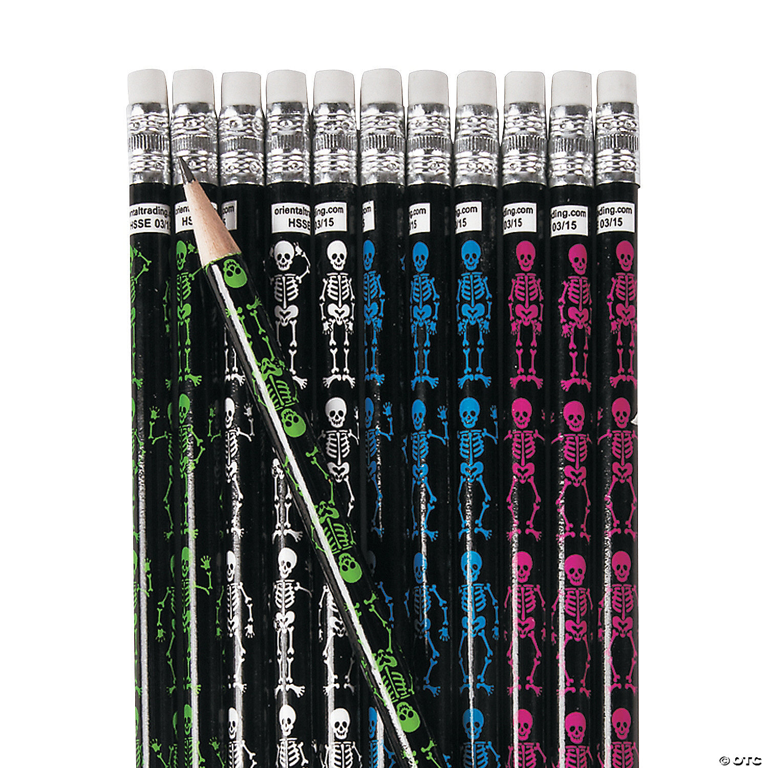 Skeleton Pencils - 24 Pc.